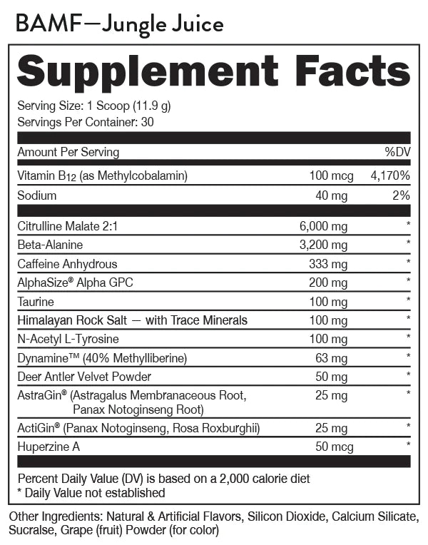 Comprar BAMF 🦌 | Pre-entreno con nootrópicos | Bucked Up México ...